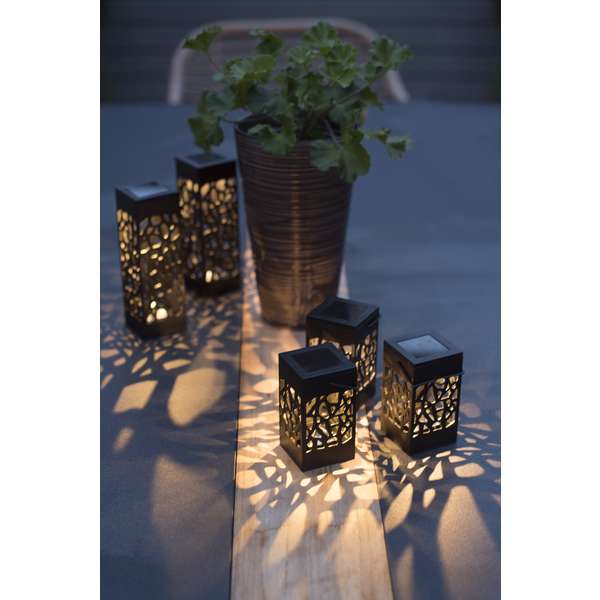 Izola LED lyhty 11cm 3kpl musta – LED-nordic.com